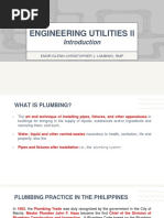 Engineering Utilities 2 (INTRODUCTION) | PDF | Pump | Valve
