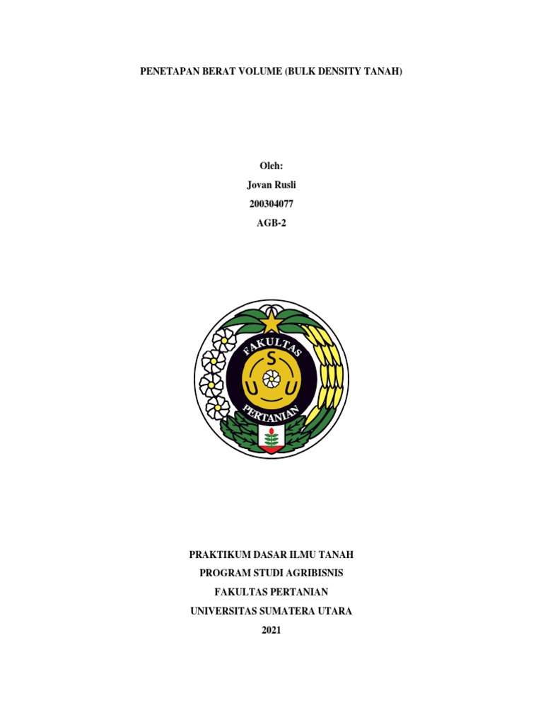Penetapan Bulk Density Tanah | PDF