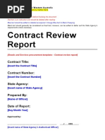SAMPLE Contract Review Checklist | PDF | Indemnity | Government Information