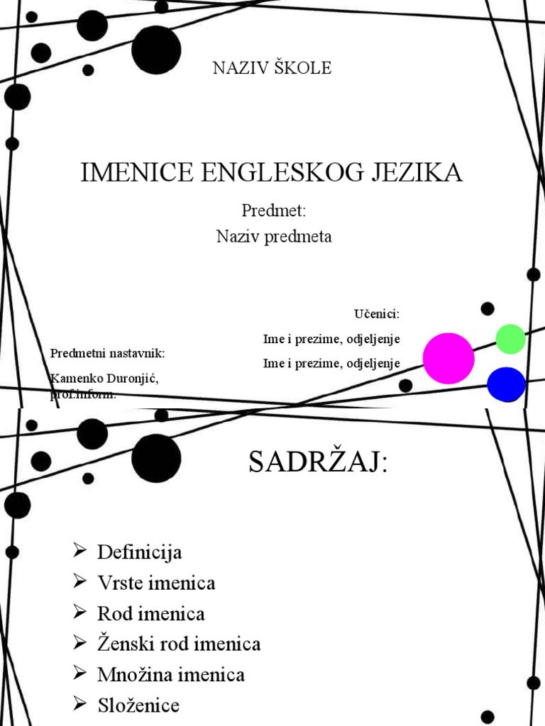 Imenice | PDF