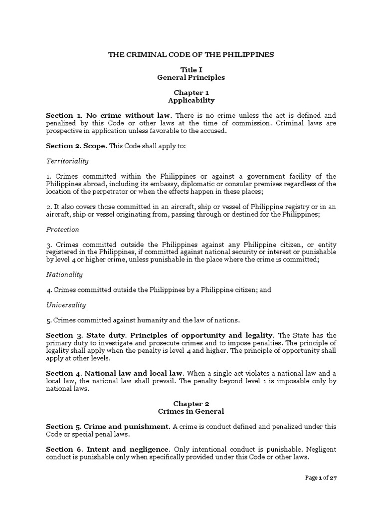 Criminal Code | PDF