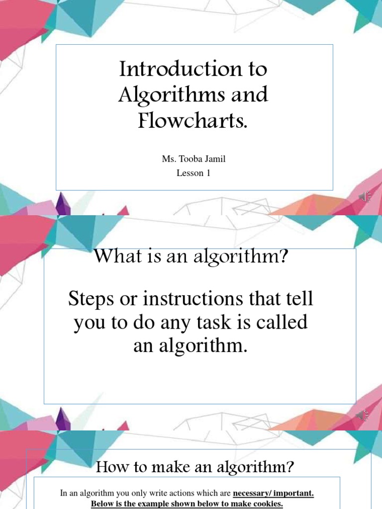 Introduction To Algorithms and Flowcharts | PDF