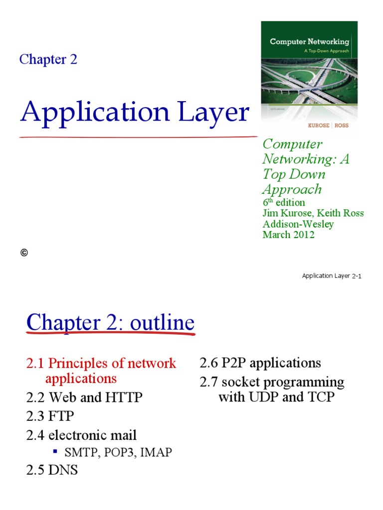 Application Layer: Computer Networking: A Top Down Approach | PDF | Domain Name System | File ...