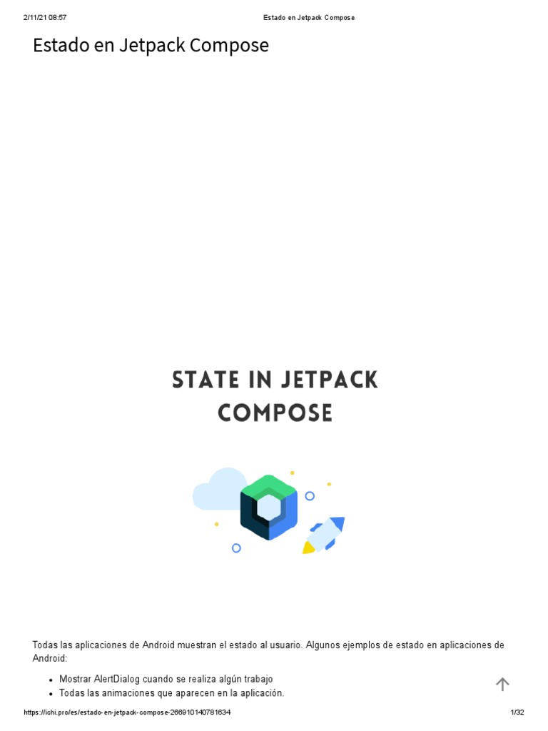 Estado en Jetpack Compose | PDF | Ingeniería de software | Ciencias de la Computación