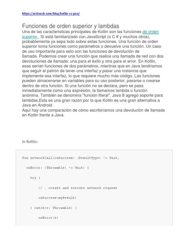 Funciones de Orden Superior y Lambdas | PDF Funciones de Orden Superior y Lambdas | PDF