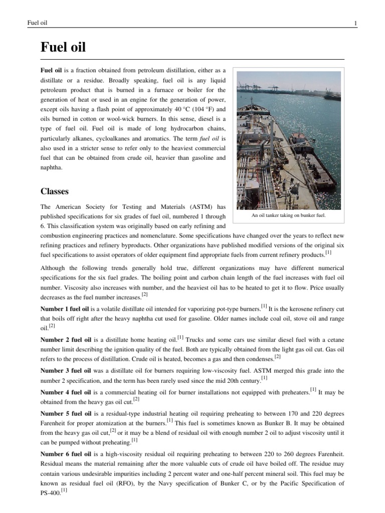 Fuel Oil Wikipedia | Download Free PDF | Fuel Oil | Oil Refinery