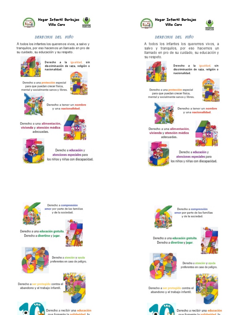 Volante Derechos de Los Niños | PDF