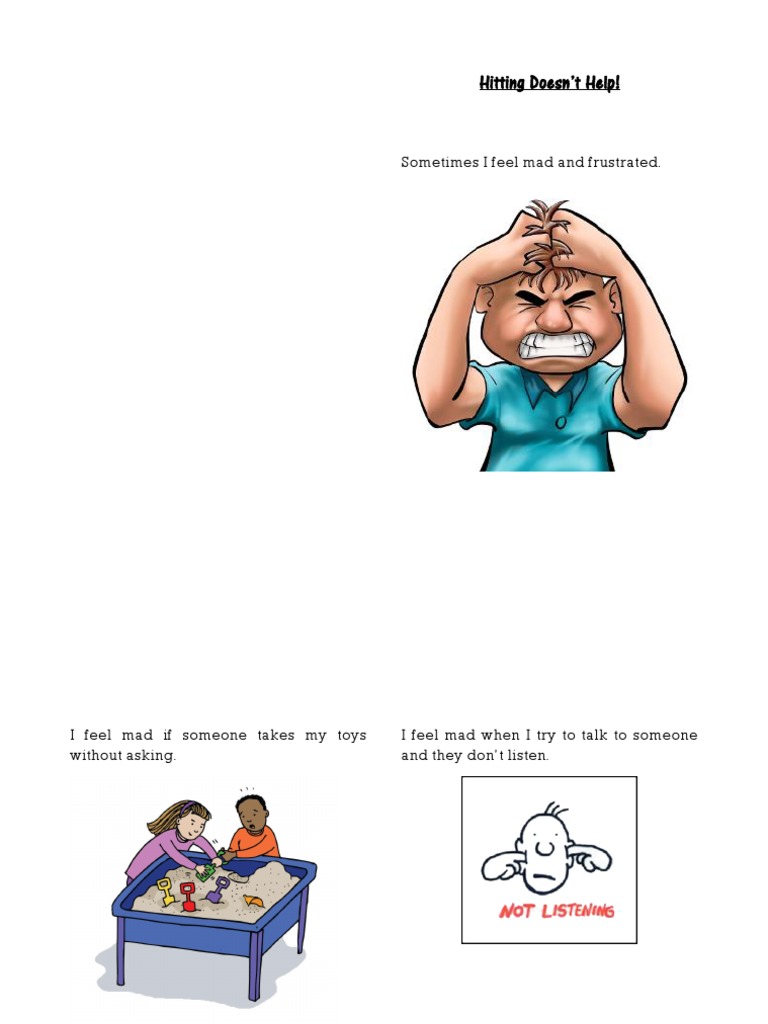 No Hitting: A Social Story | PDF | Self-Improvement