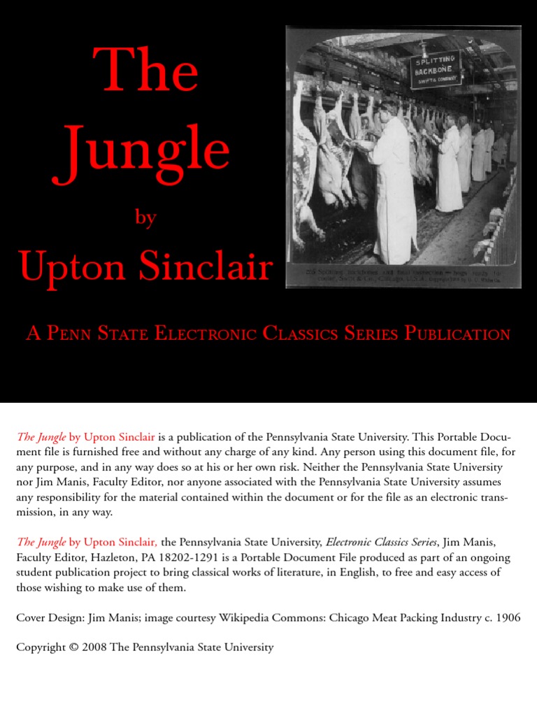 The Jungle - Upton Sinclair | PDF | The Jungle | Pennsylvania State ...
