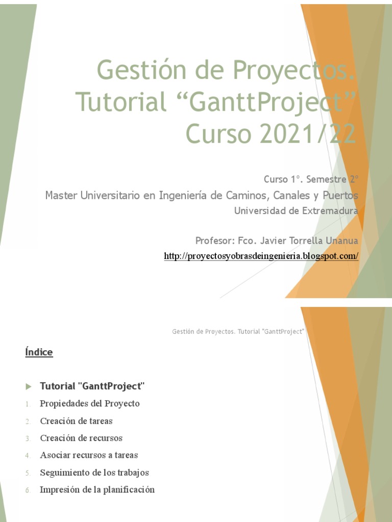 Tutorial Gantt Project | Descargar gratis PDF | Gestión de proyectos | Informática