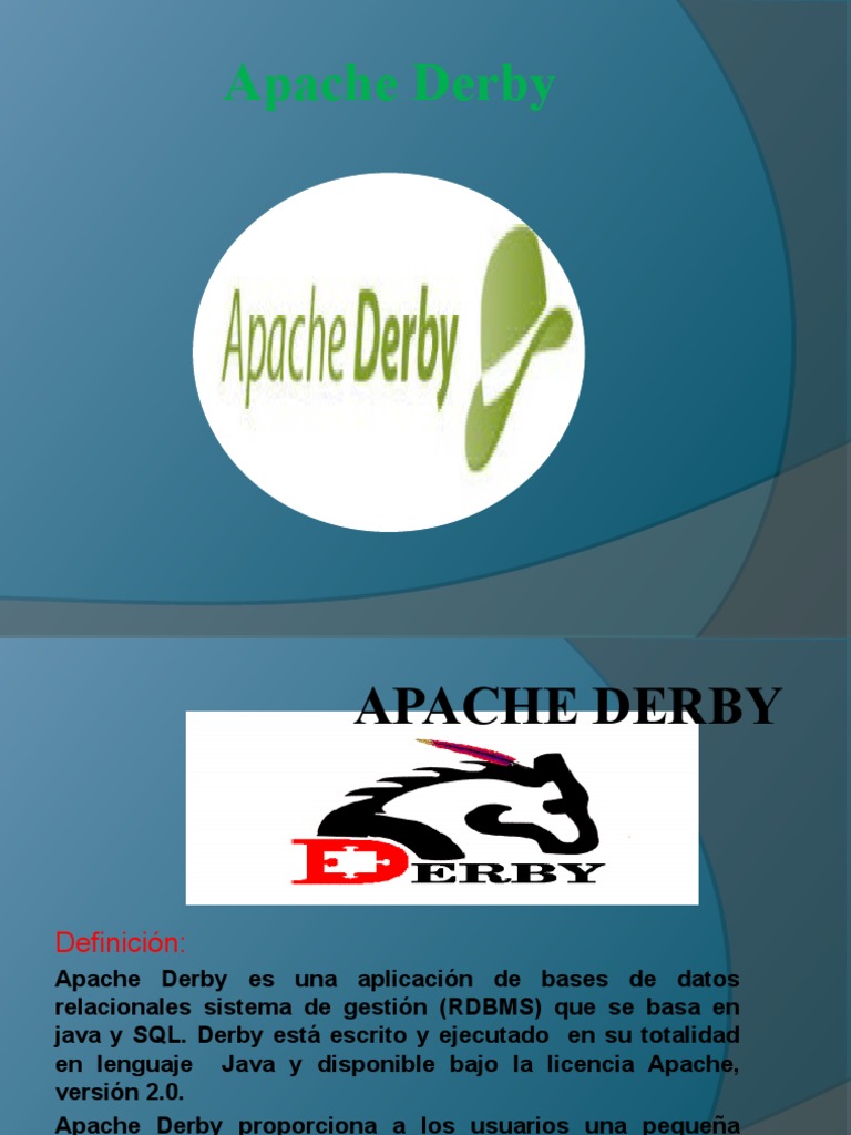 Apache Derby Manual de Instalacion | PDF | Java (lenguaje de ...