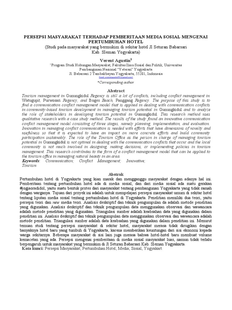 Contoh Artikel Jurnal | PDF