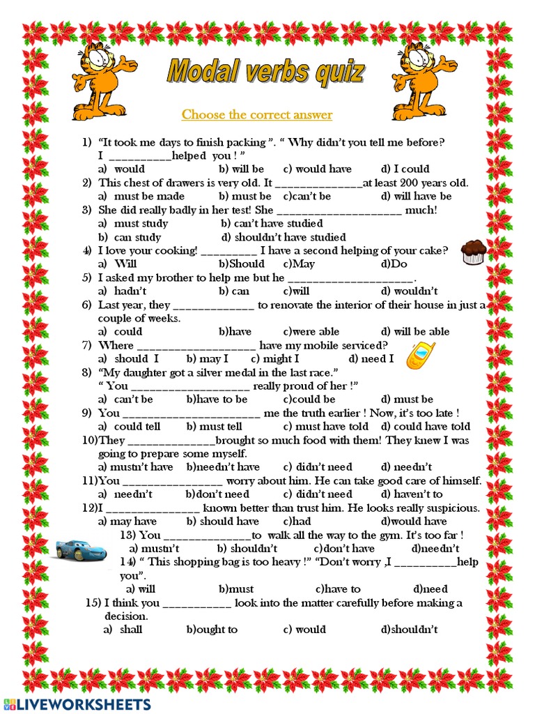 Perfect Modals 1 | PDF