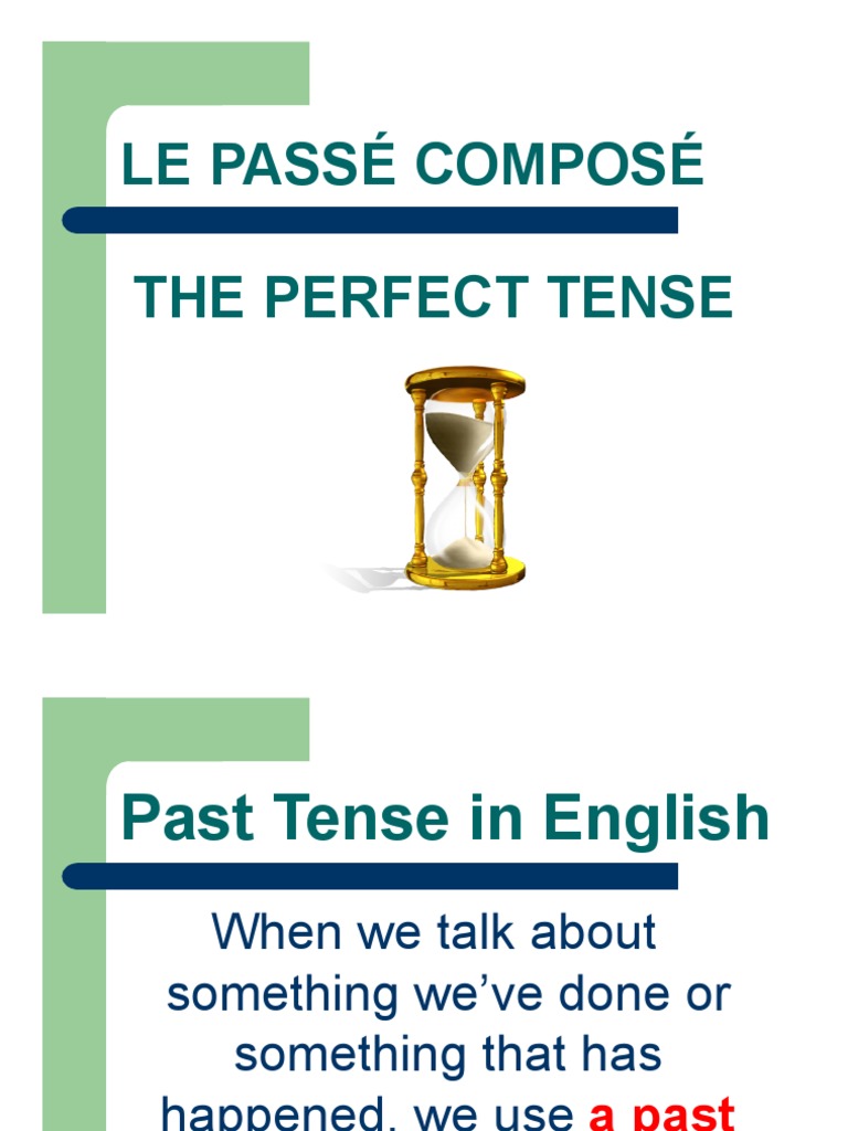 Forming the Passé Composé: Conjugating Regular Verbs in the Perfect ...