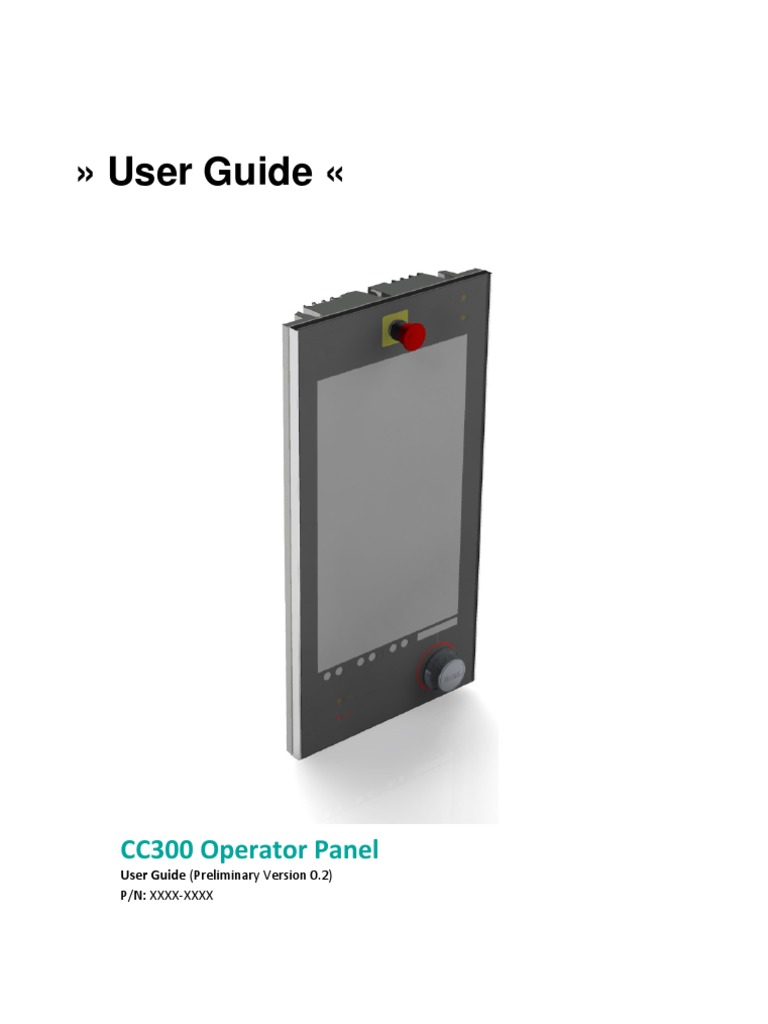 User Guide : CC300 Operator Panel | PDF | Computer Engineering ...