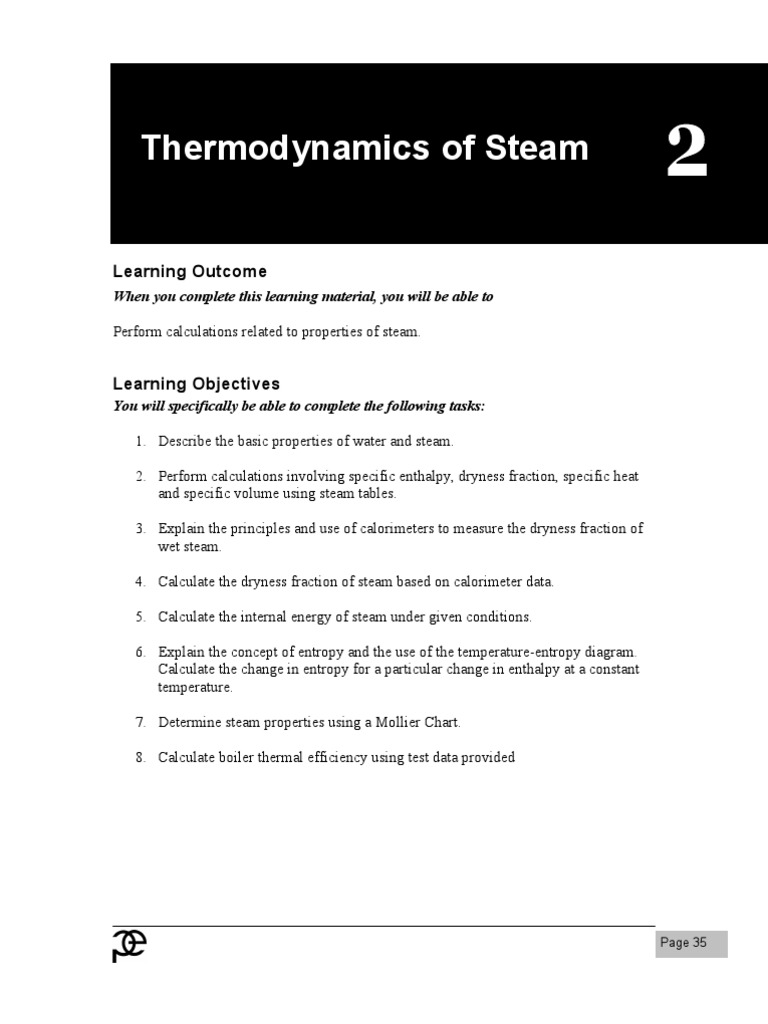 Sec2 2 | PDF | Enthalpy | Steam