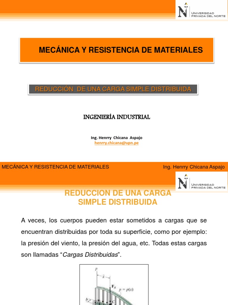 Carga Distribuida | PDF | Fuerza | Resistencia de materiales
