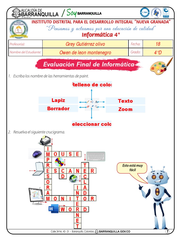 Examen Final Informatica | PDF | Informática | Software