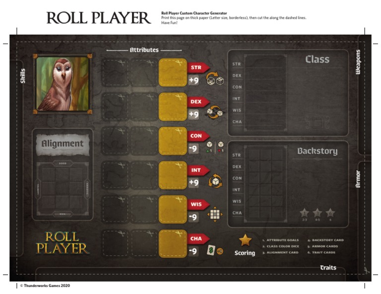 Roll Player Custom Character Generator | PDF