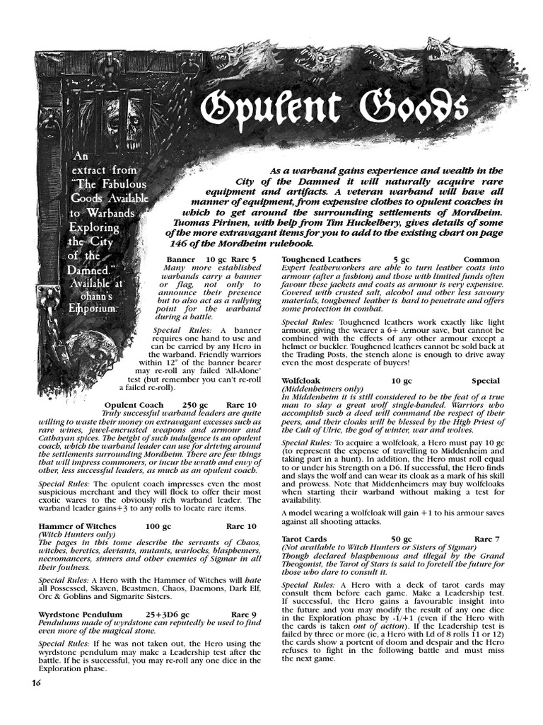 Opulent Goods | PDF