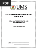 Lab Report Food Analaysis-Moisture | PDF | Foods | Food Processing