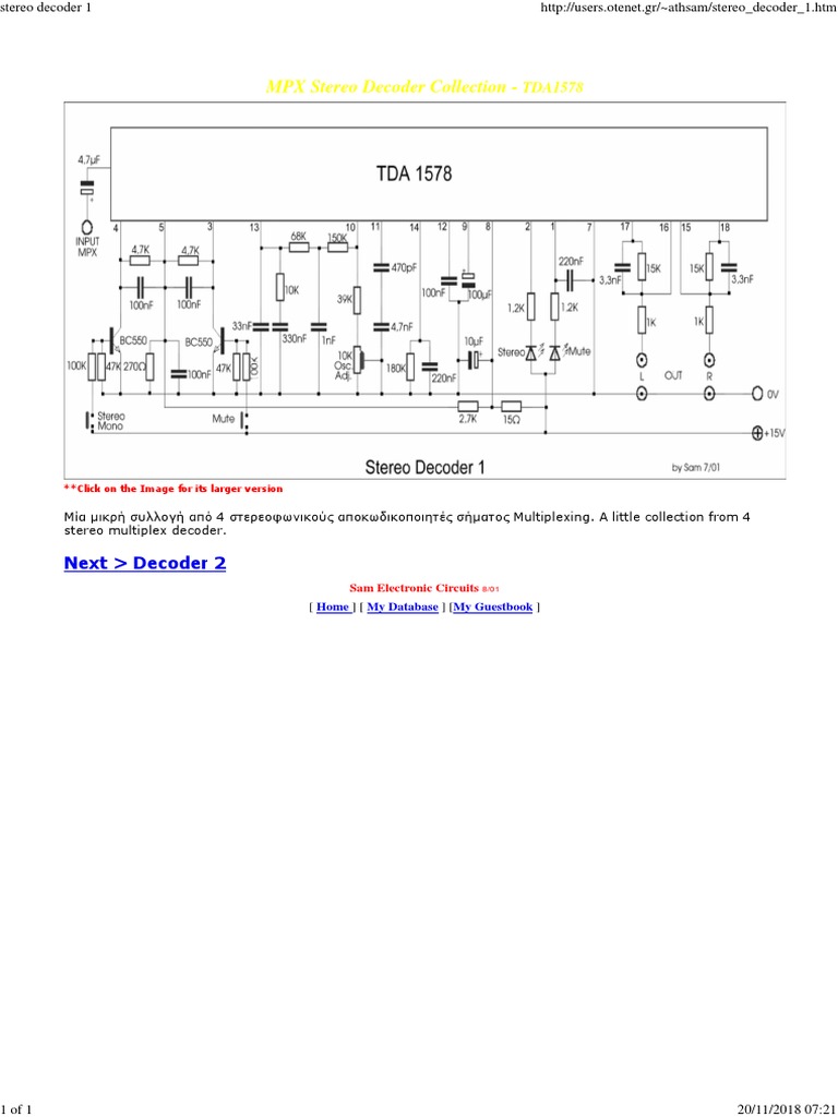 Stereo Decoder 1 | PDF