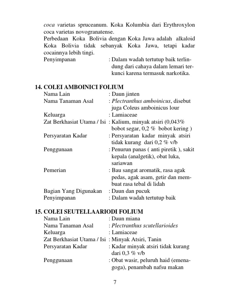 Farmakognosi Folium | PDF