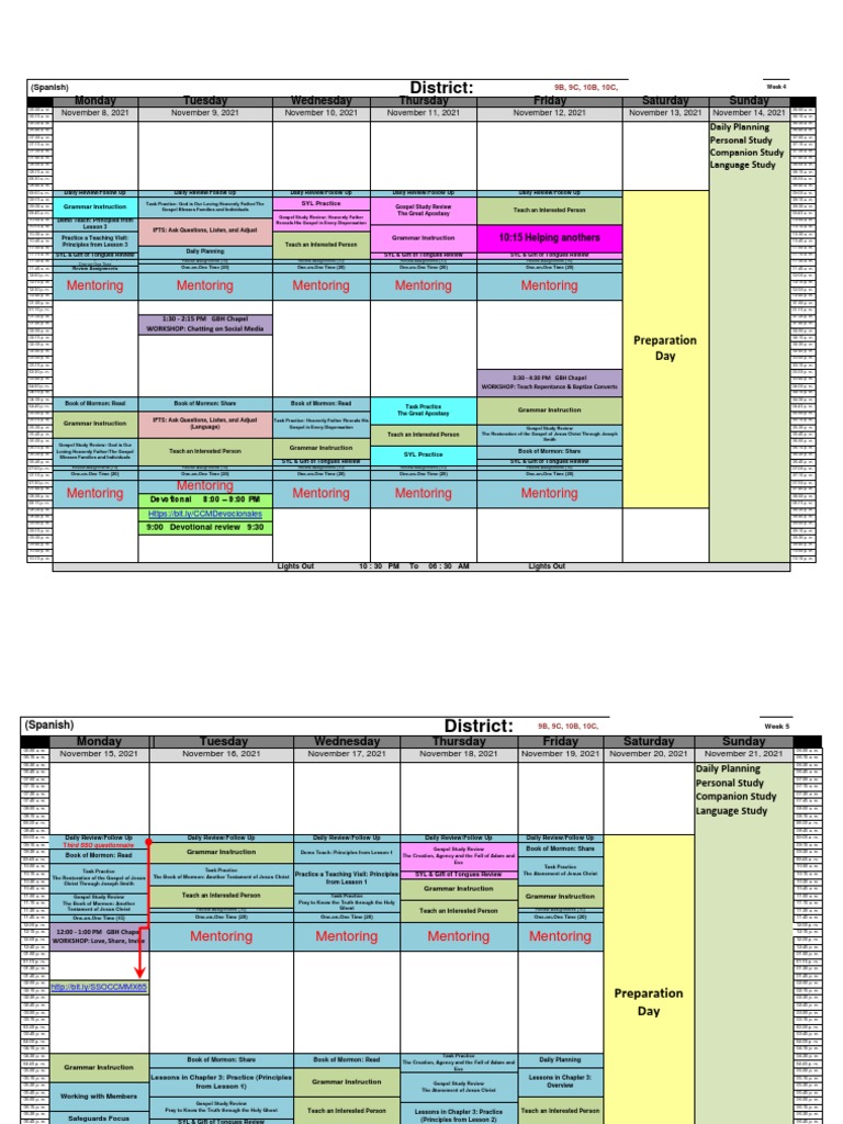 Schedule 9B 9C v3 NUEVO | PDF | Restoration (Latter Day Saints) | The ...