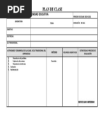 Formato Plan de Clase Método Erca | PDF | Crecimiento personal y profesional | Arte