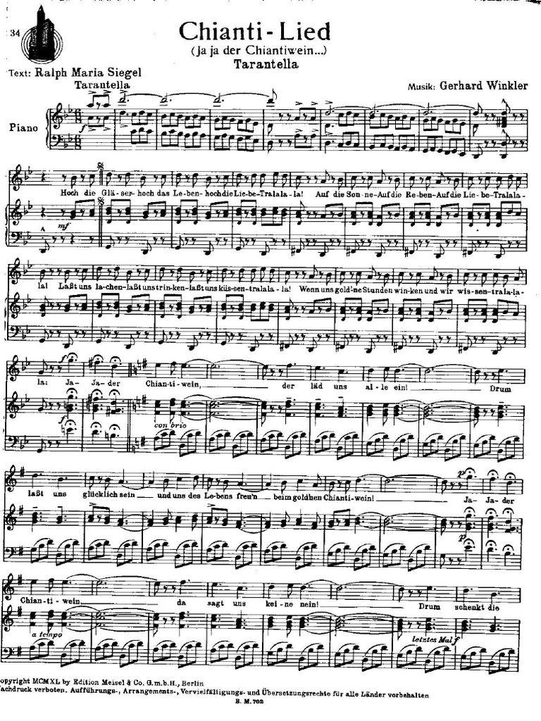 Chianti Lied | PDF