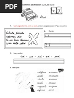 Actividades con sílabas xa, xe, xi, xo, xu | PDF