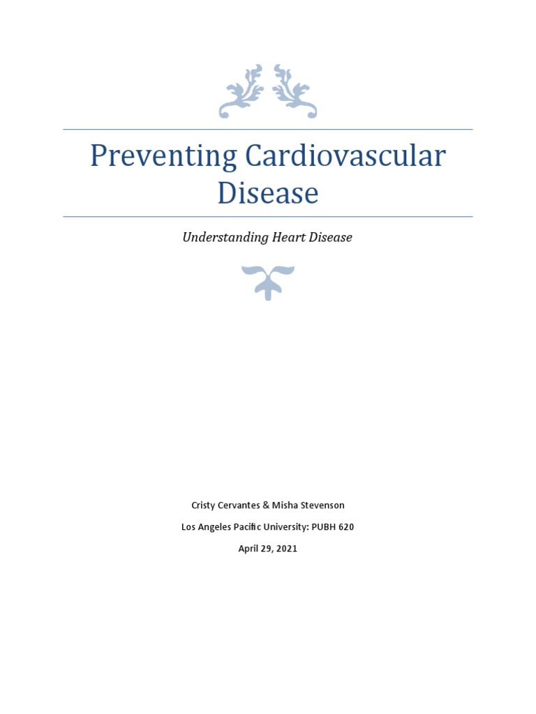 Preventing Cardiovascular Disease | PDF | Cardiovascular Diseases ...
