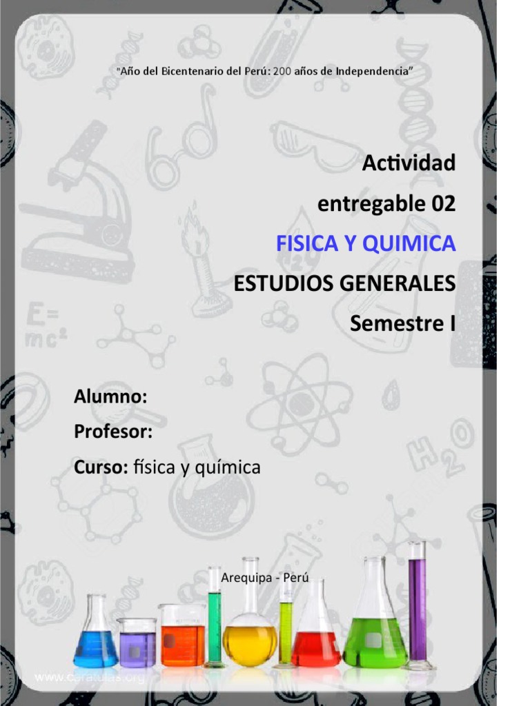 Fisica y Quimica ENTREGABLE 2 | PDF