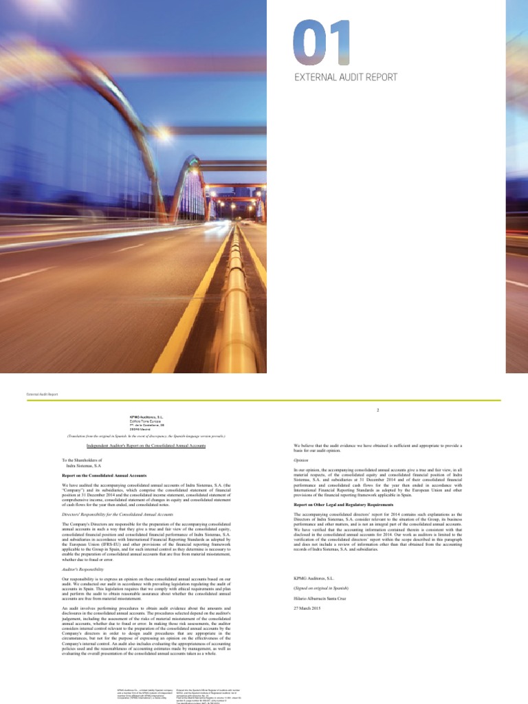 Sample External Audit Report Format | PDF | Audit | Auditor's Report