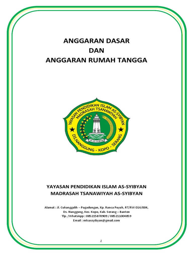 Adart MTS As-Syibyan Versi Final | PDF