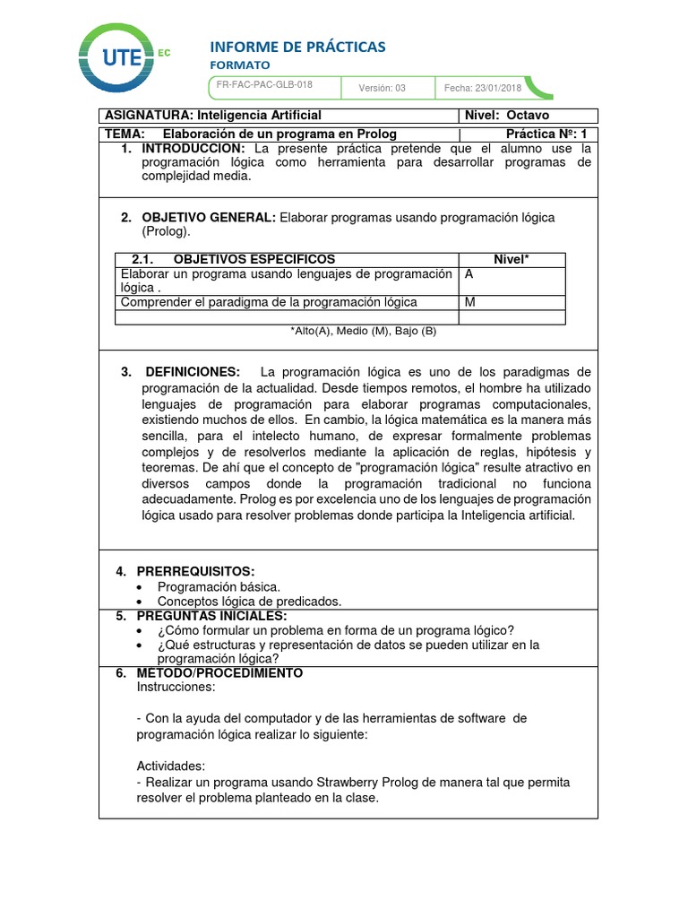 GuiaPráctica1 Oct 2021 Feb 2022 | PDF | Lógica matemática | Programación de computadoras