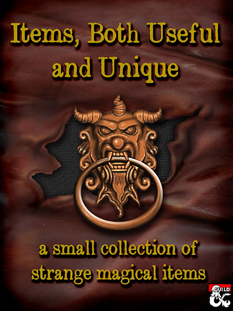 Unique D&D Items for Player Boosts | PDF | Games & Activities | Home ...
