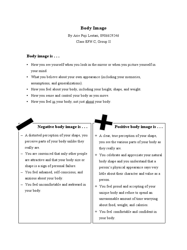 Body Image | PDF | Body Image | Self Esteem