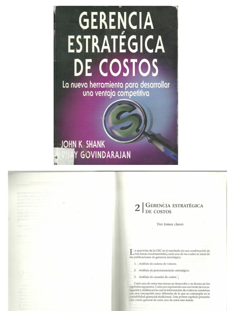 SHANK JOHN K., VIJAY GOVINDARAJAN Gerencia Estratégica de Costos | PDF