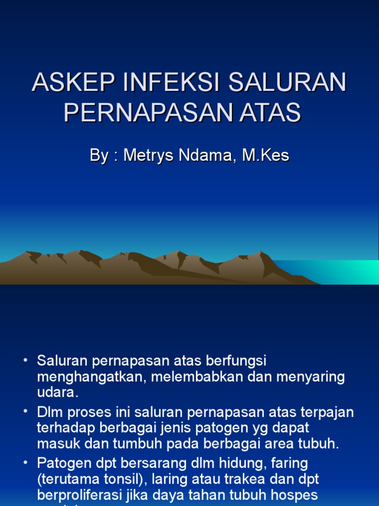 Askep Infeksi Saluran Pernapasan Atas | PDF