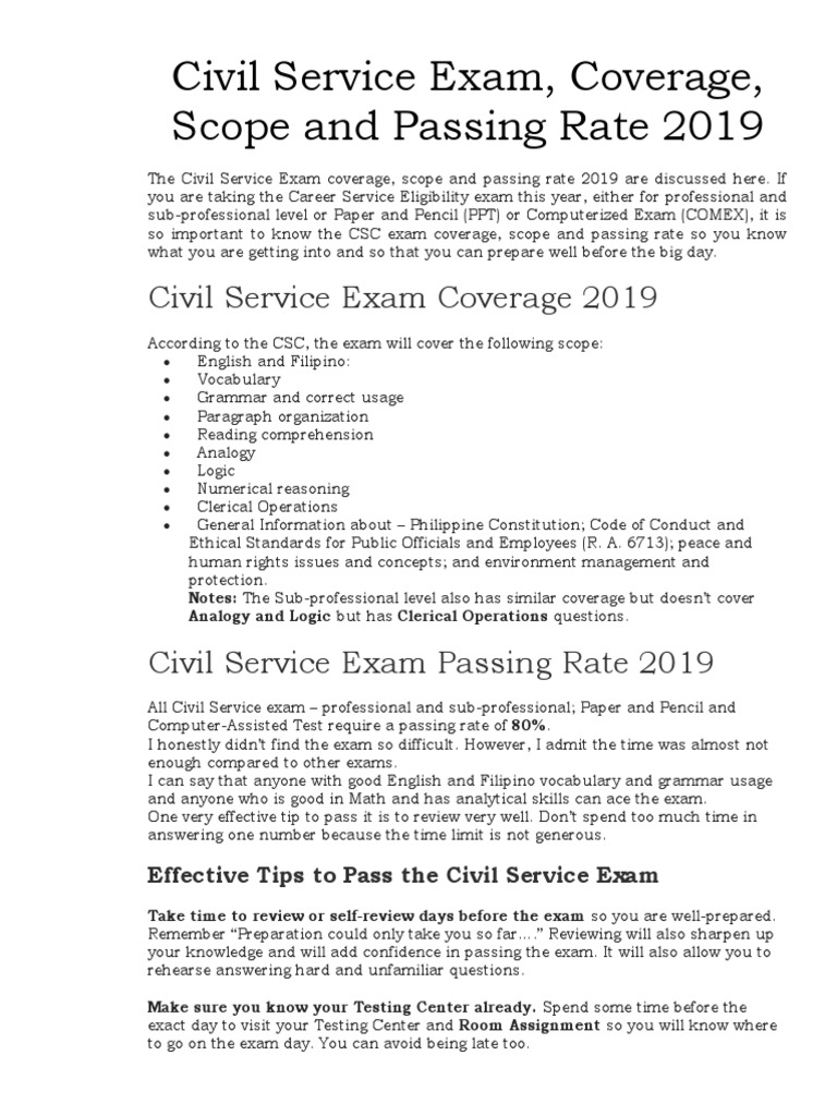 Civil Service Exam Reviewer | PDF | Test (Assessment) | Odds