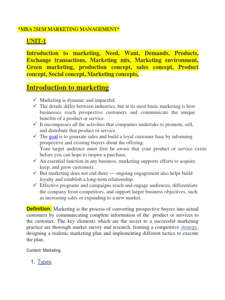 Mba Marketing | PDF | Marketing | Market Segmentation