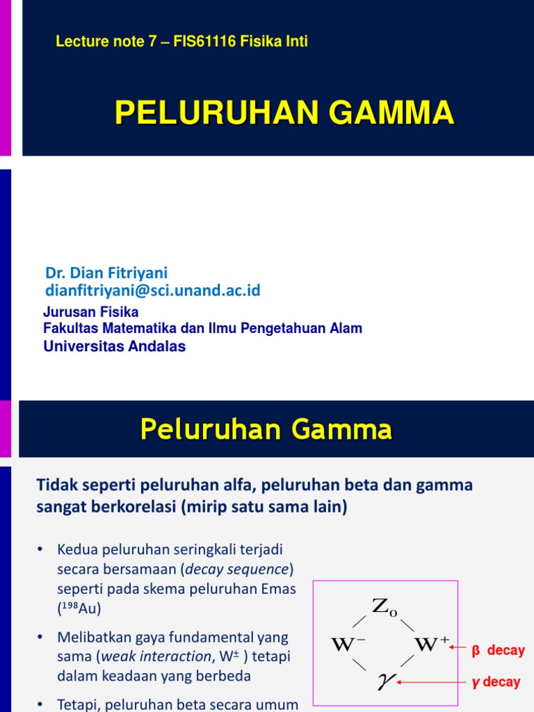 Peluruhan Gamma | PDF