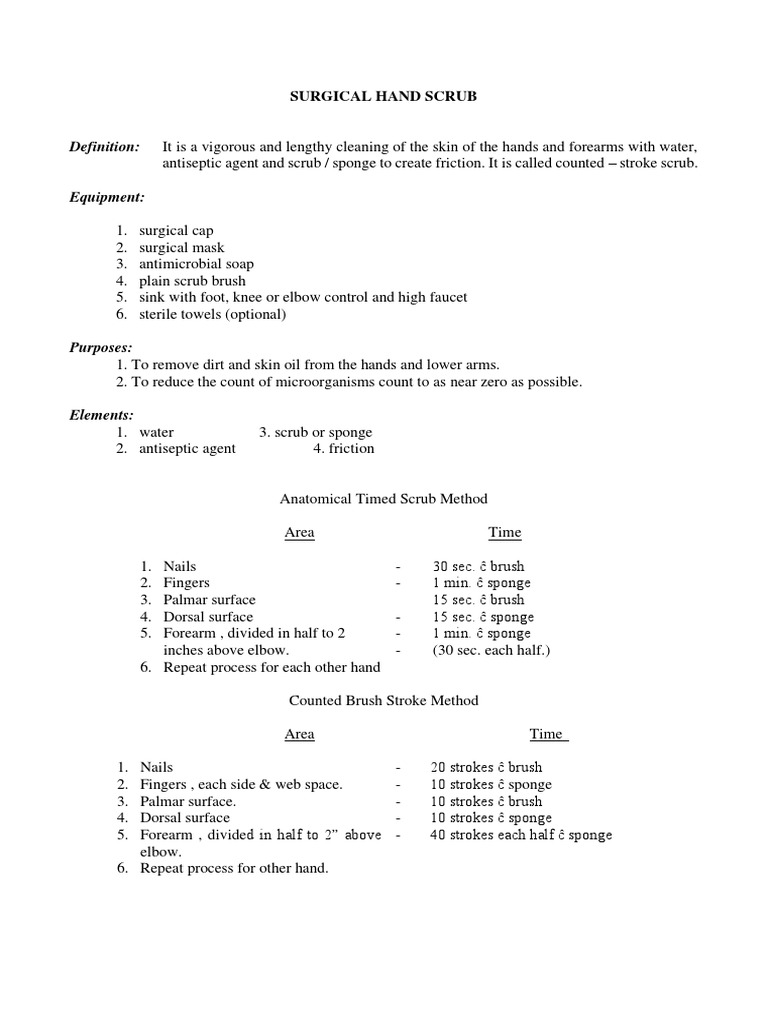 Handscrubbing Gowning Gloving Manual | PDF | Hand | Glove