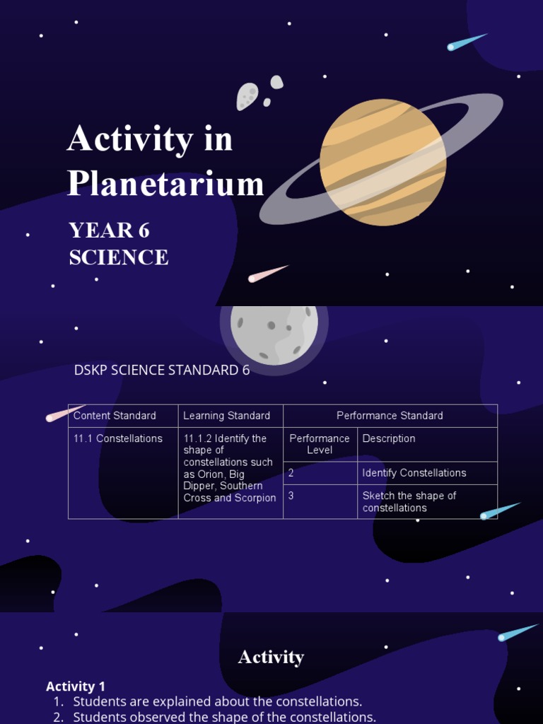 Year 6 Constellation Activities Guide | PDF | Social Science | Science ...