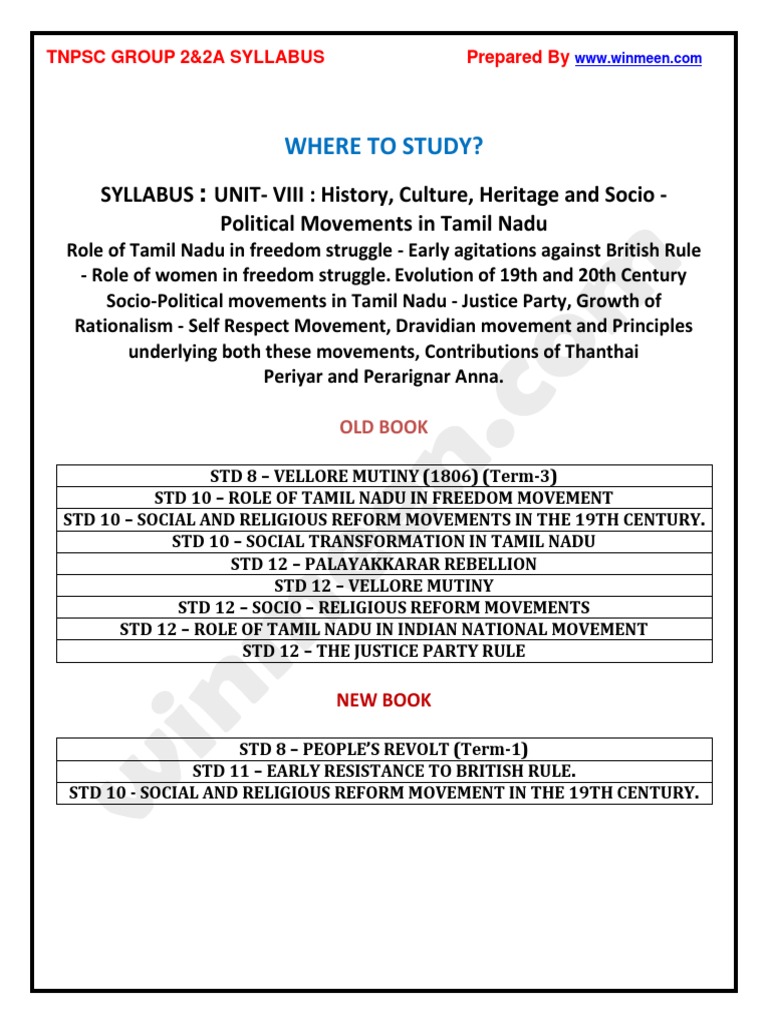 Em TN His Part 3 Final | PDF | Swami Vivekananda | Indian Rebellion Of 1857