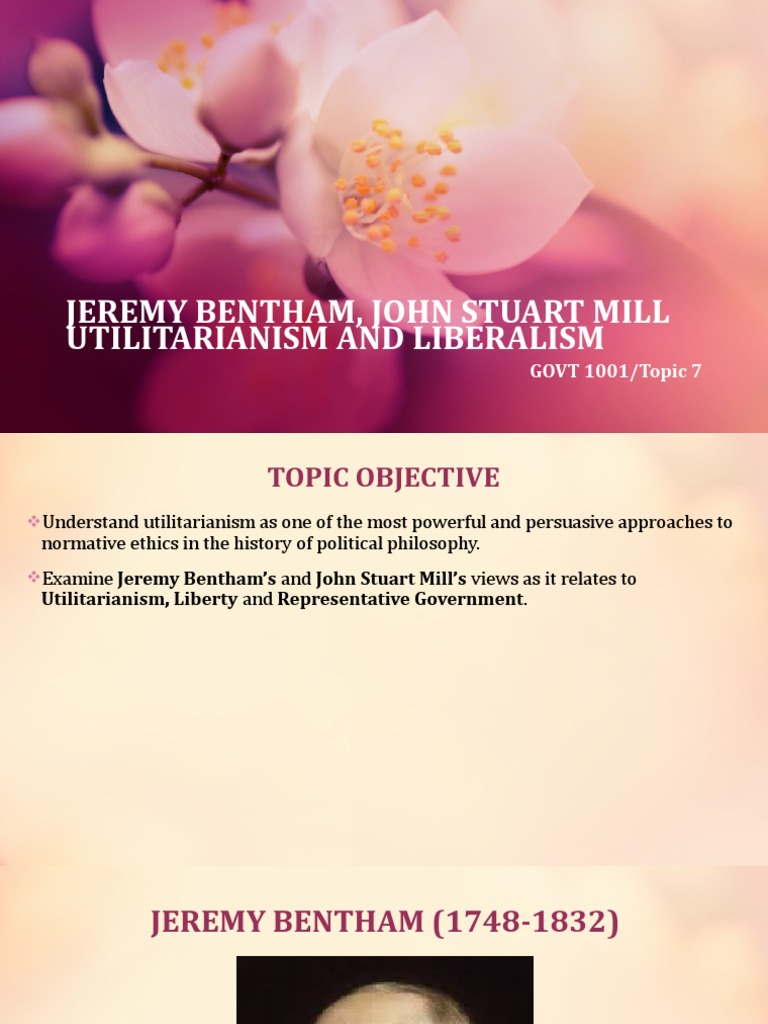 Bentham and Mill: Foundations of Utilitarianism | PDF | Utilitarianism ...