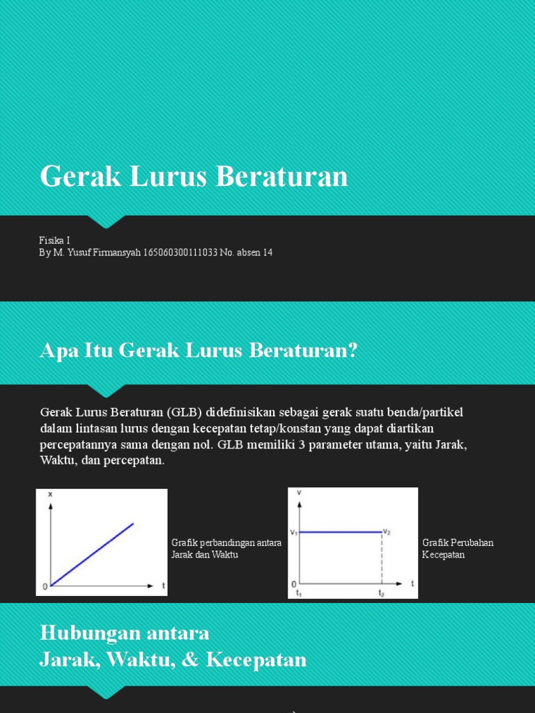 Gerak Lurus Beraturan PDF Free | PDF