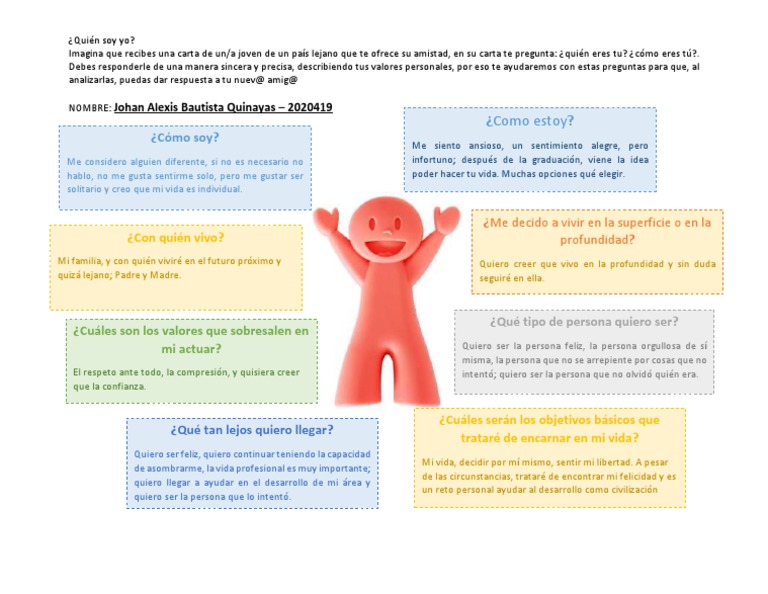 Actividad Autoconocimiento | PDF