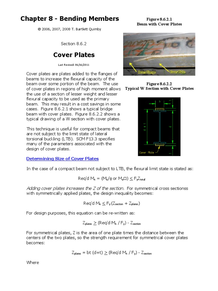 Chapter 8 - Bending Members | PDF | Beam (Structure) | Bending